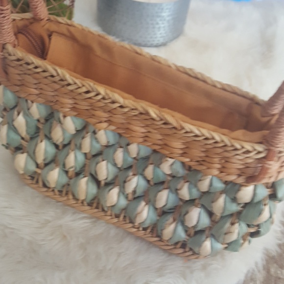 REDfish Designs | Bags | Redfish Designs Boho Straw Basket Bag Purse ...